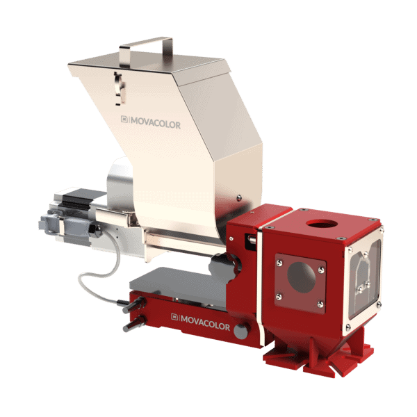 Powder dosing with a gravimetric or volumetric dosing feeder